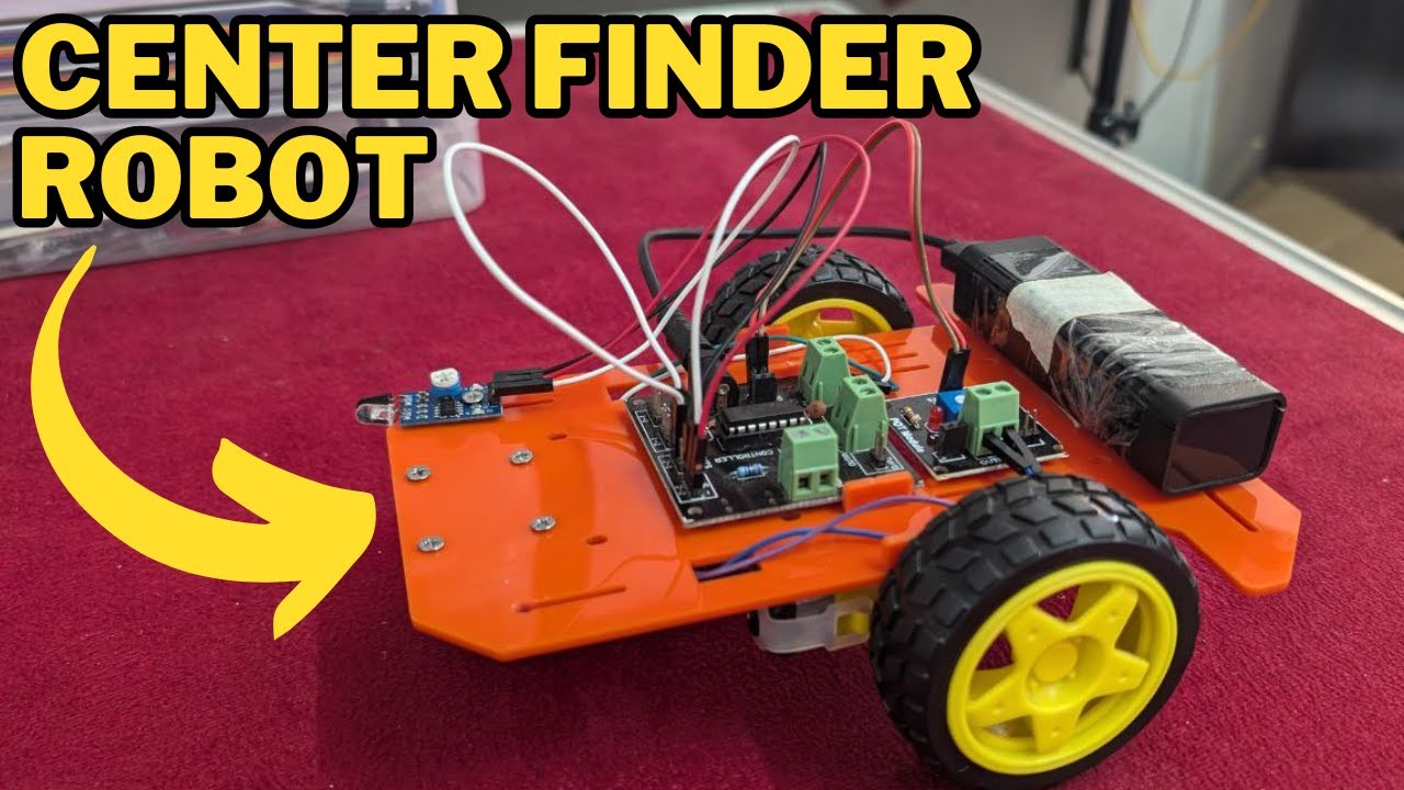 How To Make a CENTER FINDER ROBOT Using an IR Sensor - YouTube