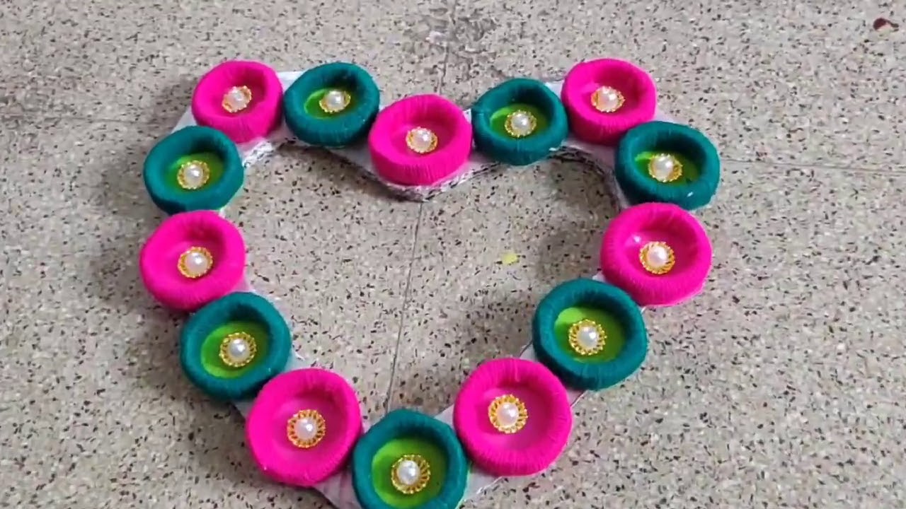 // Hand made craft for hall decoration with wool//👌👌 - YouTube