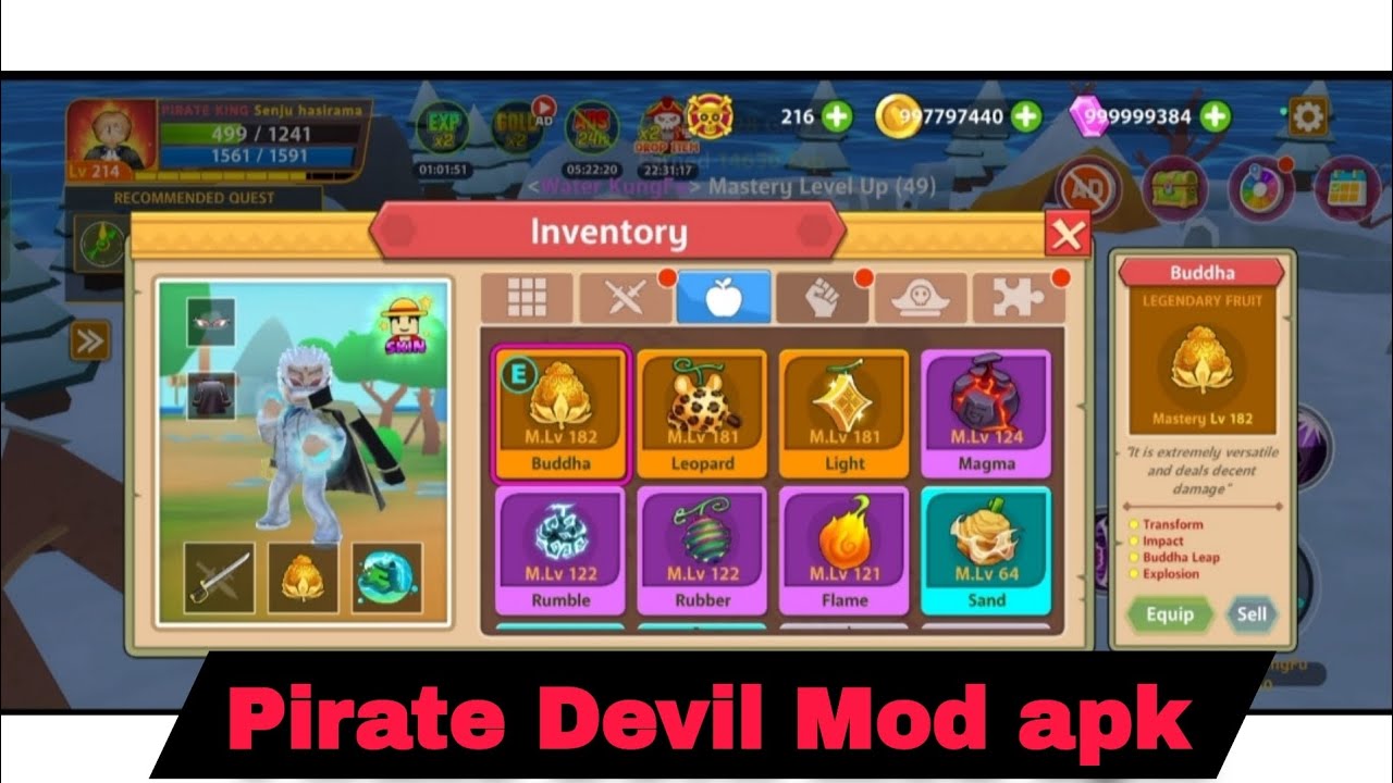 Blox Pirate Devil Mod Apk (No ads+Ultimate money,gem) - YouTube