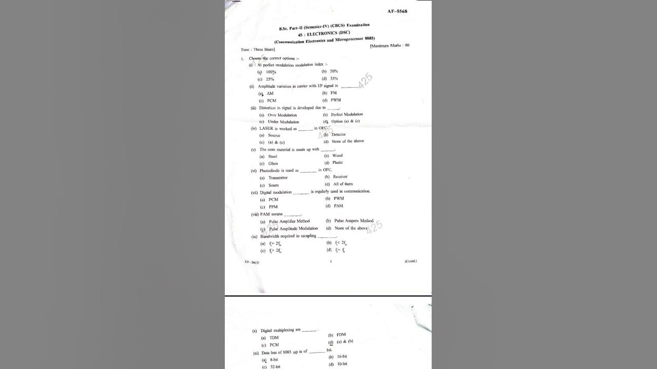 B.sc. part 2 sem 4 CBCS pattern Electronics paper - YouTube