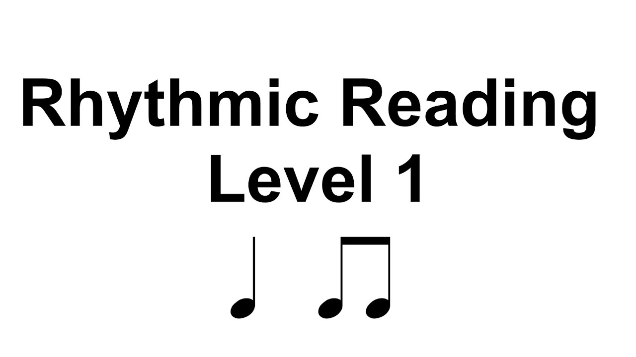 Rhythm reading level 1 - YouTube
