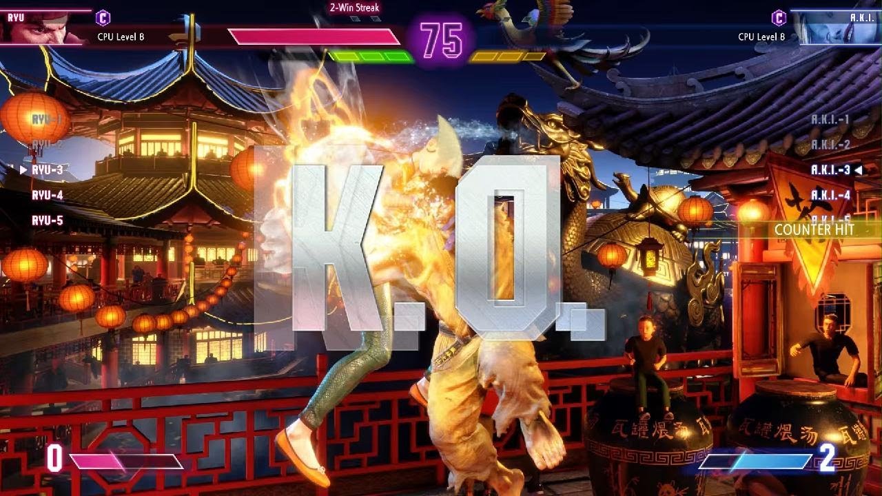 Sf6 a.i battle Ryu part 5: Aki - YouTube