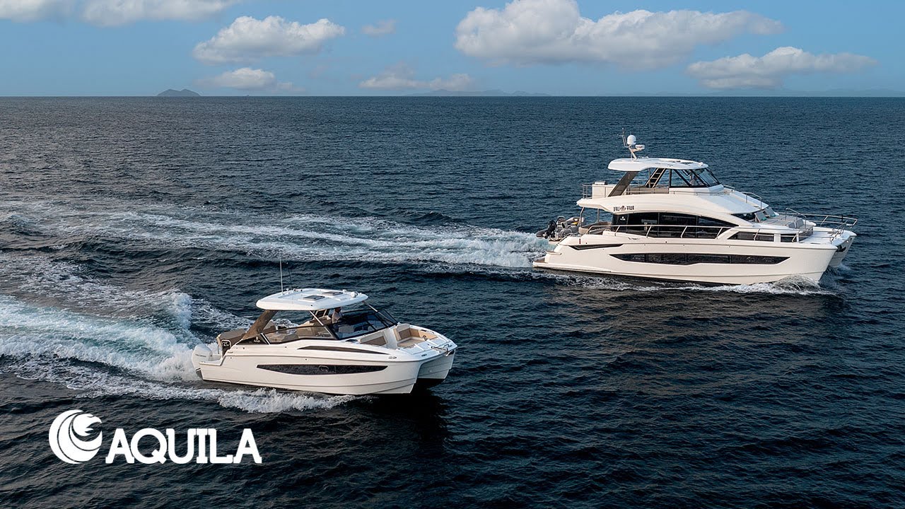 Aquila 54 Power Catamaran Cruising in Pattaya, Thailand - YouTube