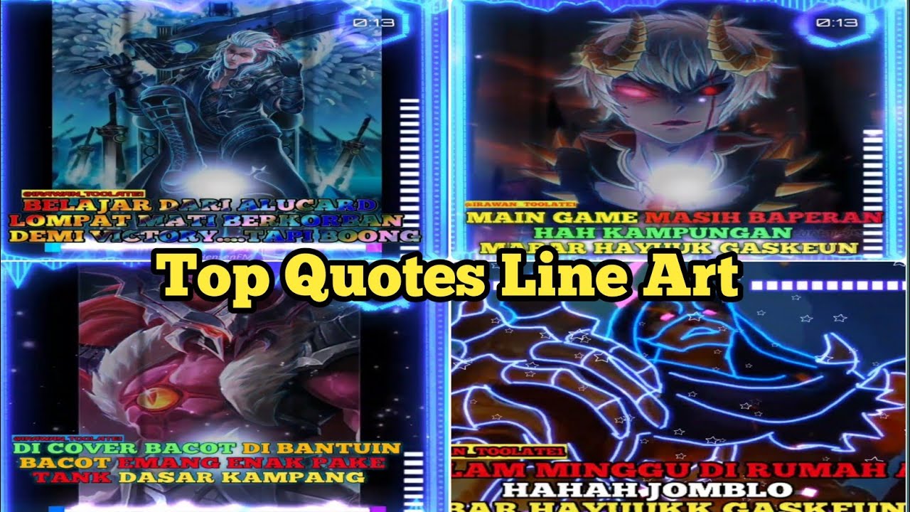 Top Quotes Line Art Mobile Legends - YouTube
