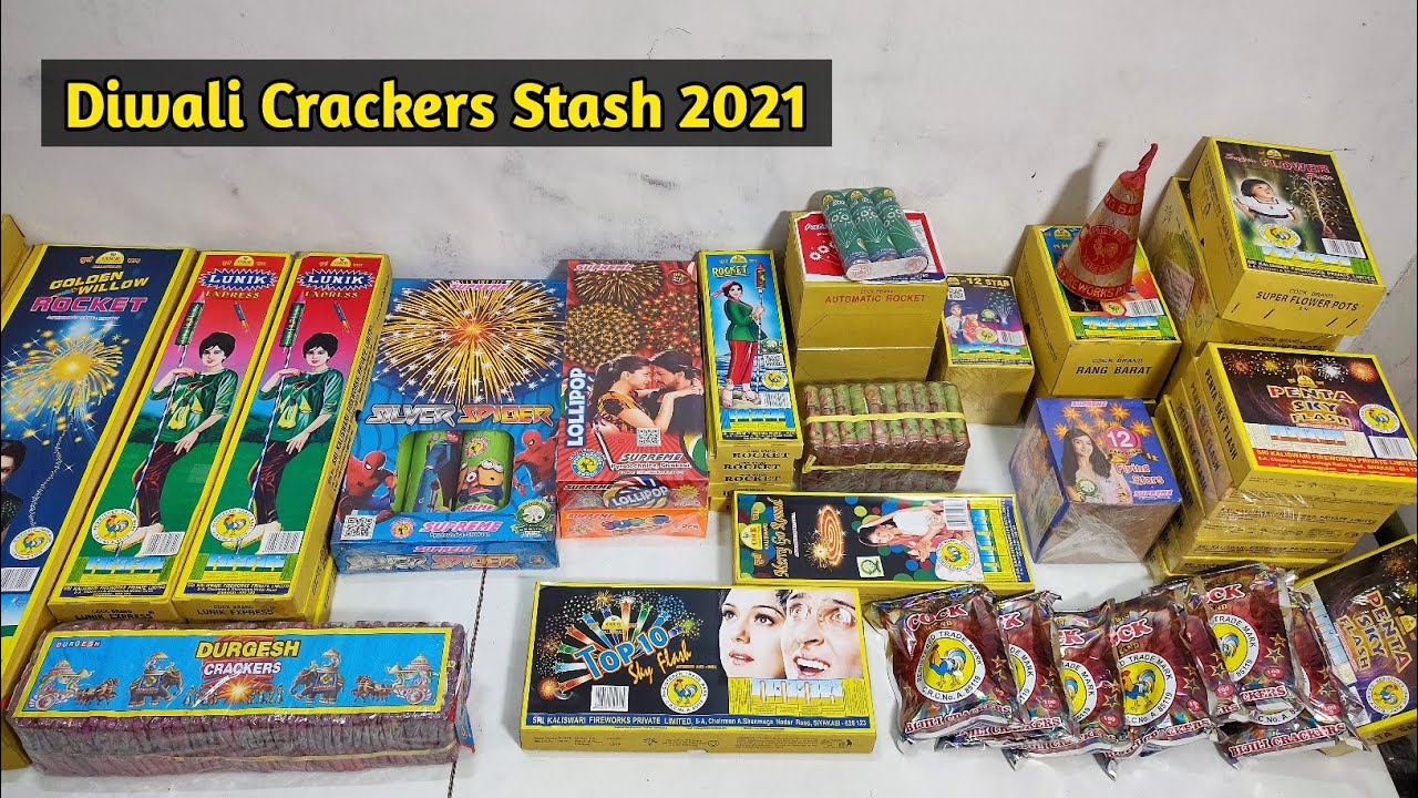 Different types of crackers | Diwali Crackers Stash | New Crackers ...