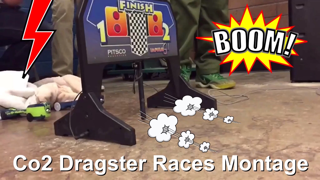 CO2 Dragster Races Montage - YouTube