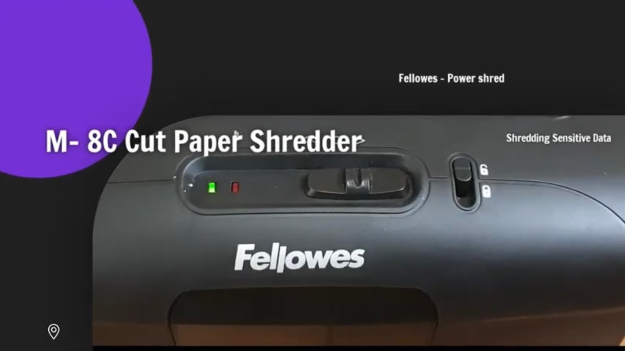 Shredding Paper using Powershred M-8C Cross Cut Shredder - destroy ...