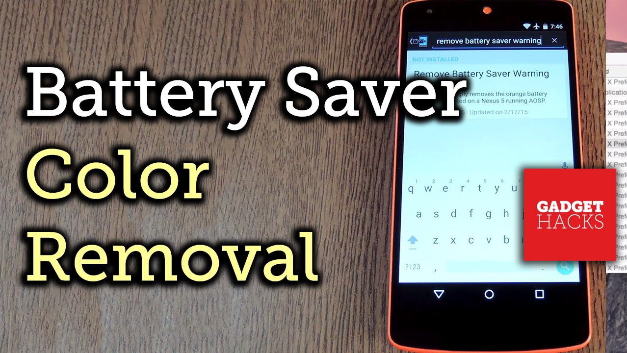 Get Rid of the Orange "Battery Saver" Bars on Android Lollipop [How-To ...