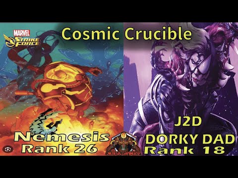 Nemesis vs Dorky Dad...Guppie Hunts Onslaught....Marvel Strike Force ...