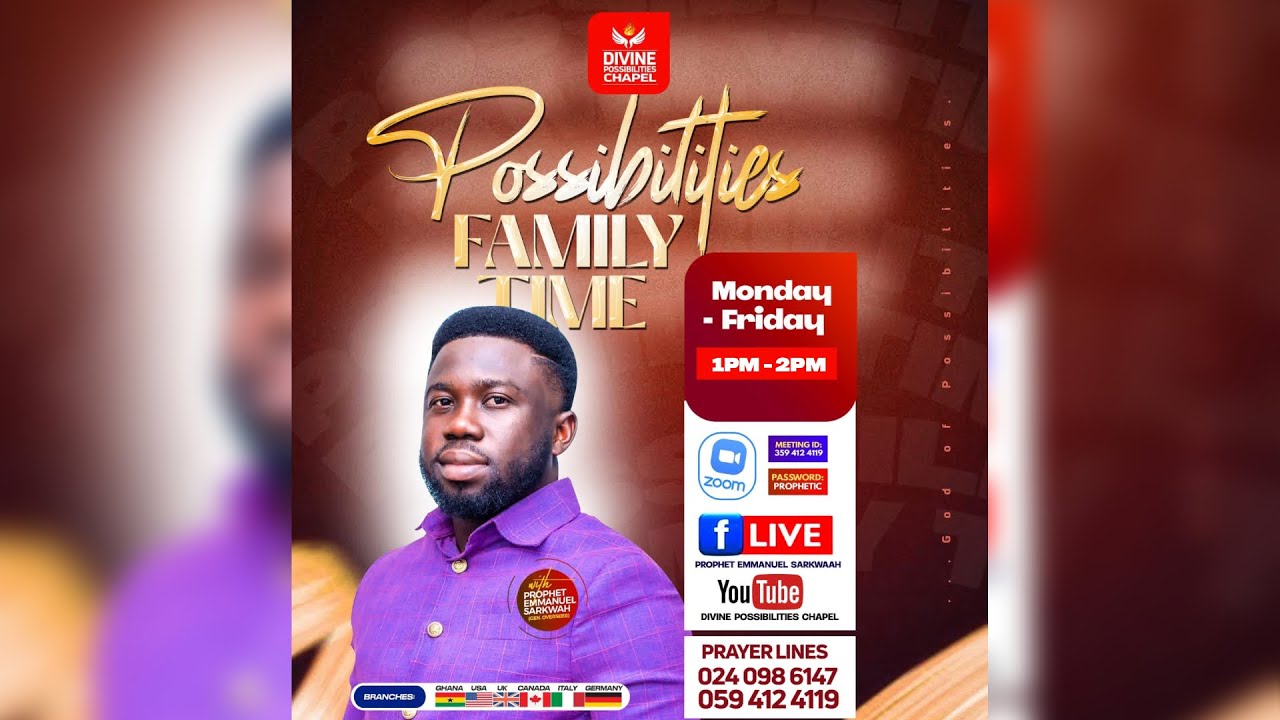 POSSIBILITIES FAMILY TIME || EPISODE 2 || 27TH JANUARY 2026 - YouTube