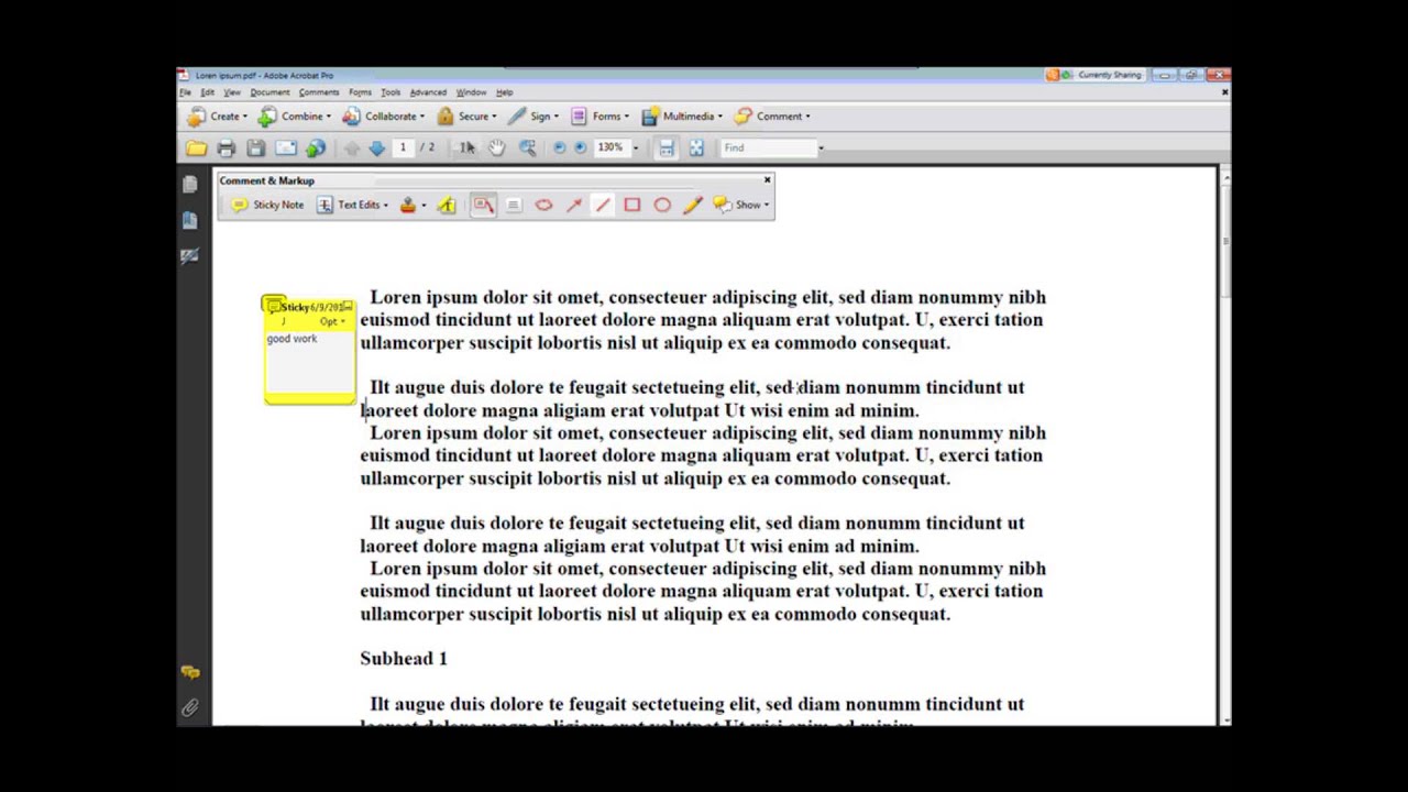 Adding Comments Remarks To A PDF In Adobe Acrobat YouTube Adding Comments Remarks To A PDF In Adobe Acrobat YouTube