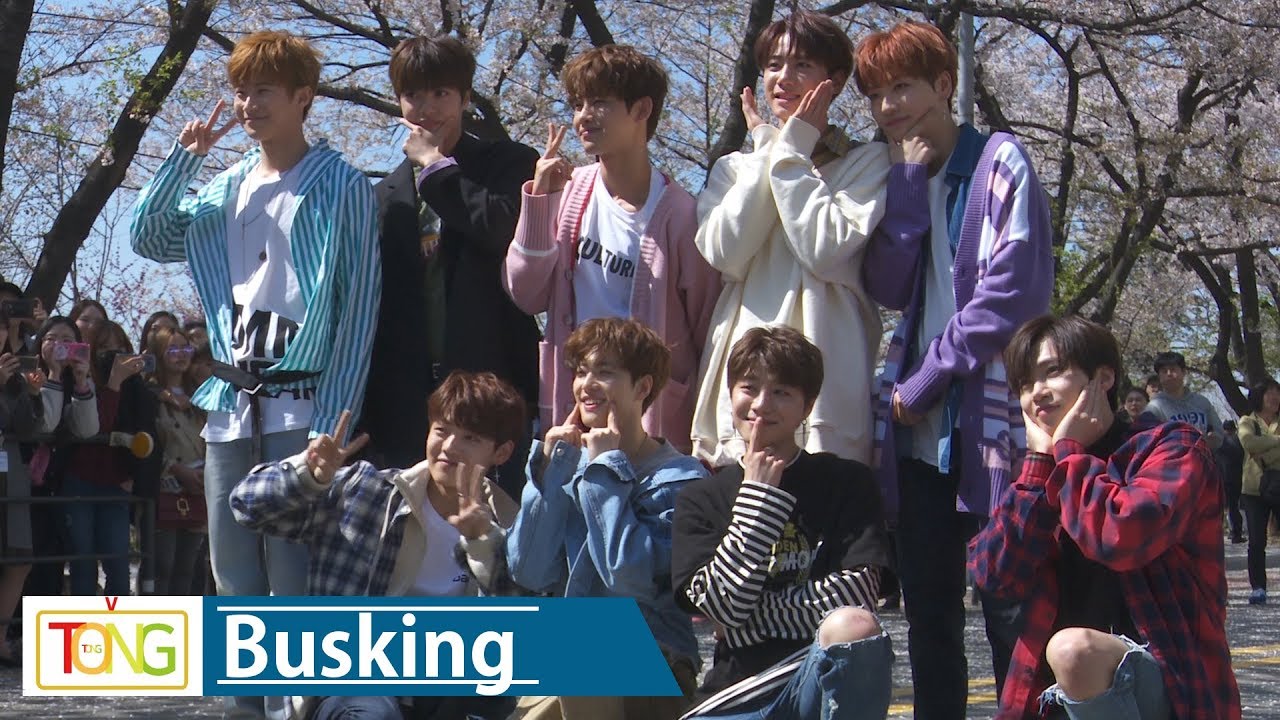[풀영상] UNB(유앤비) 'Feeling'(감각) Busking Stage 현장 (윤중로 벚꽃길 버스킹, The Unit ...