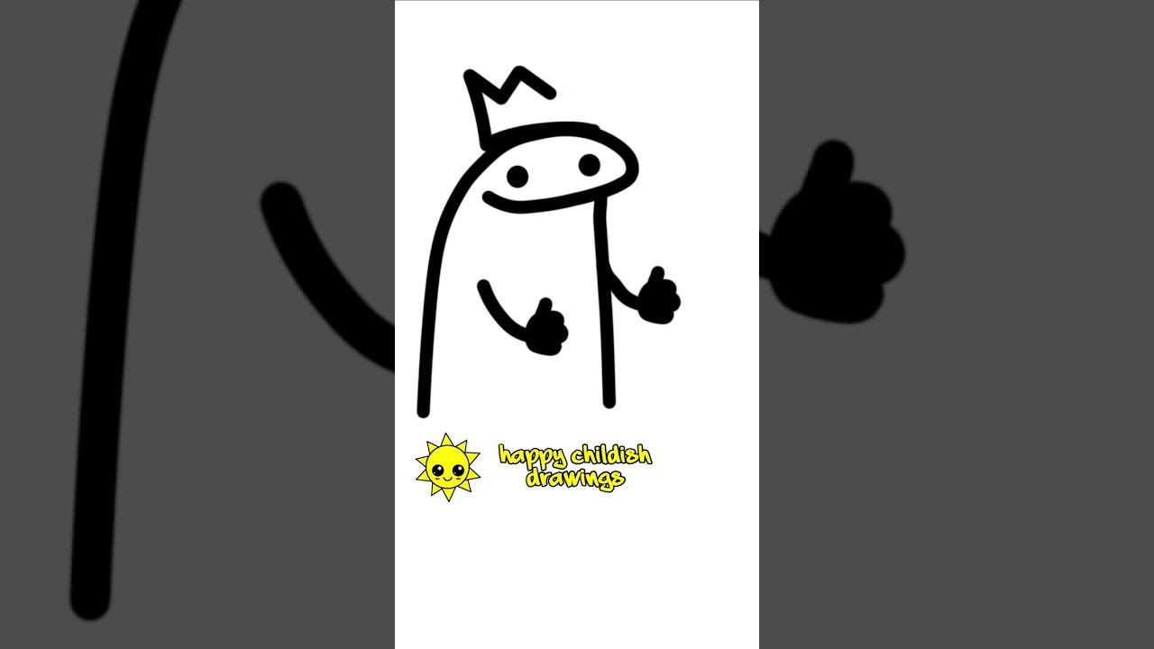 how to draw flork the king easy and fast #howtodraw #flork #meme # ...