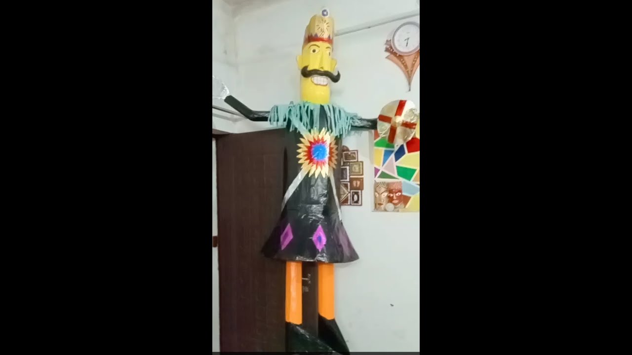 how to make ravan 👹 with cardboard/2022/Parth - YouTube