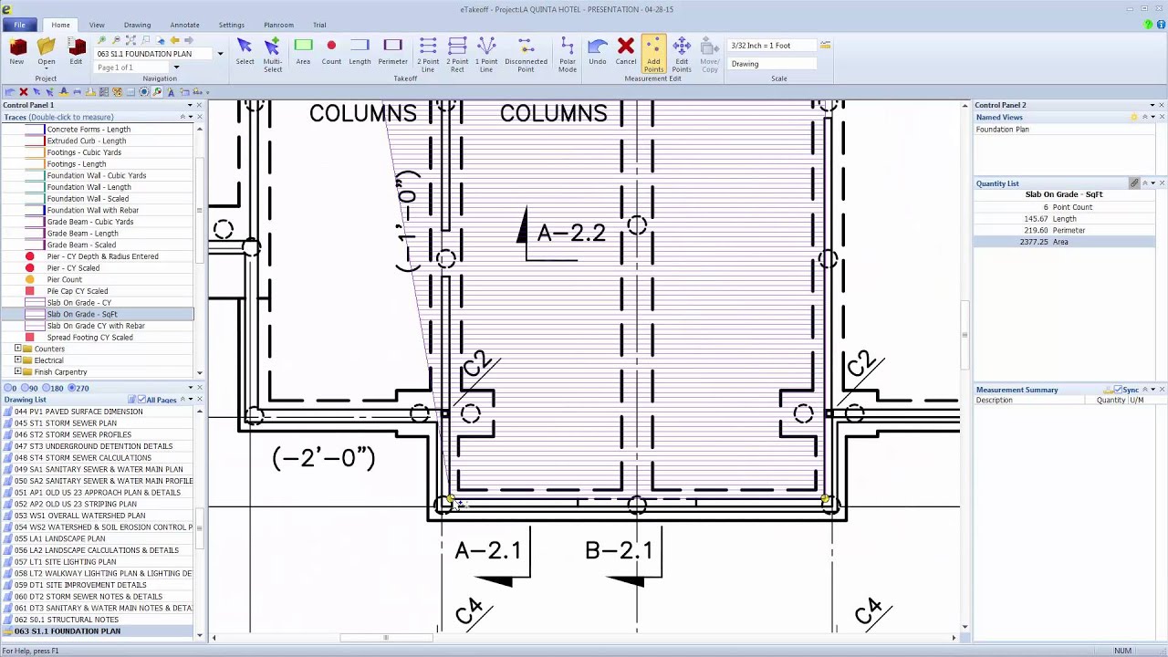 Taking Measurements with eTakeoff Dimension - YouTube