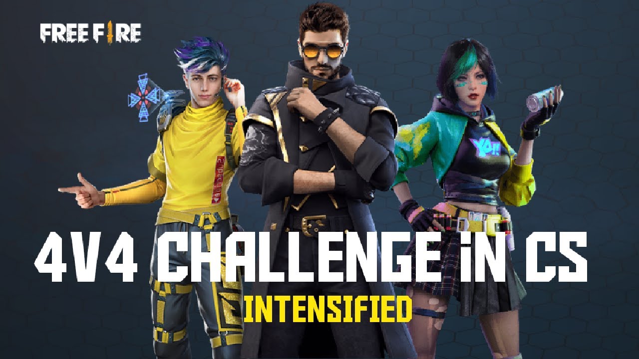 4v4 challenge in CS free fire - YouTube