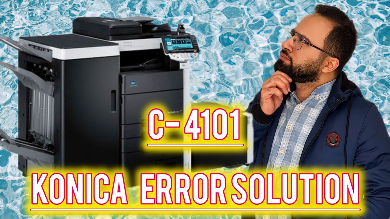 #konica c-4101 konica error solution - YouTube