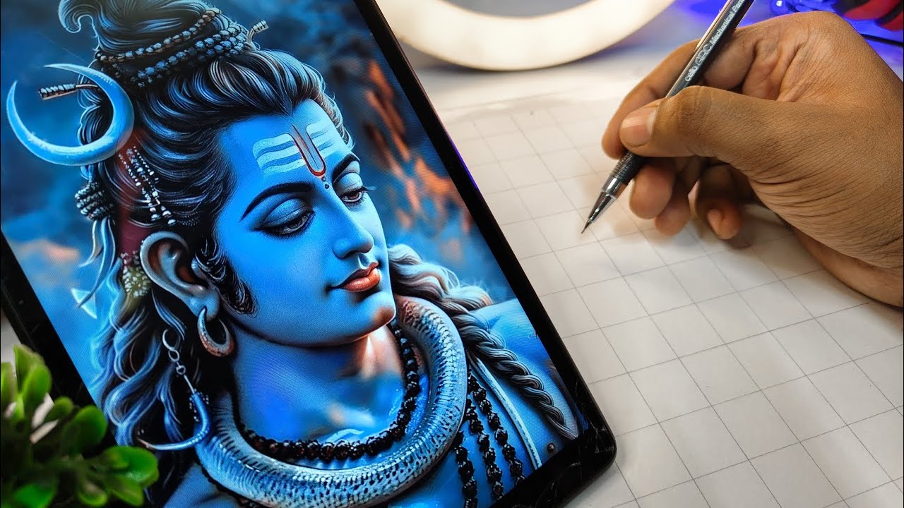 Lord Shiva Drawing | Mahadev Outline Drawing | Step By Step Tutorial 😍 ...