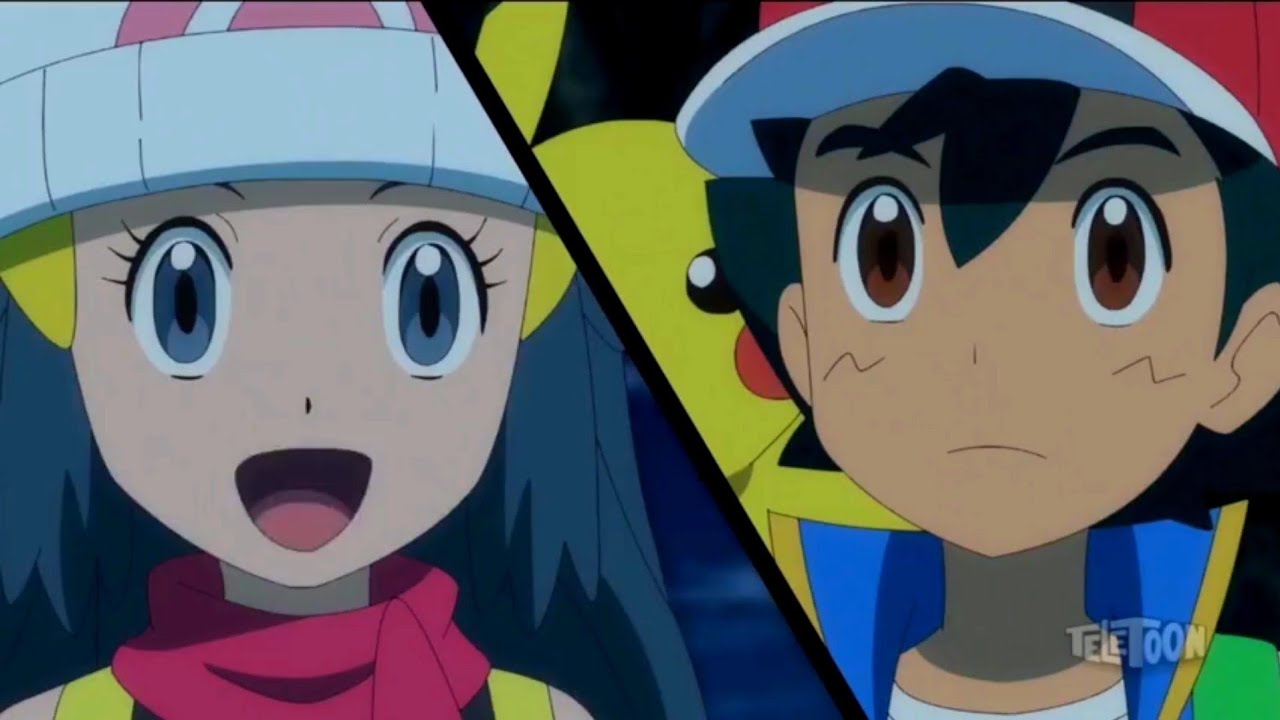 Ash Reunites With Dawn English Dubbed |Pokemon Journeys Episode 75 ...