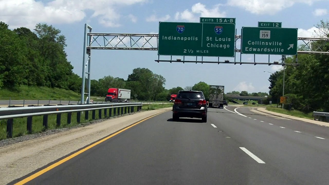 Interstate 270 - Illinois (Exits 7 to 15) eastbound - YouTube
