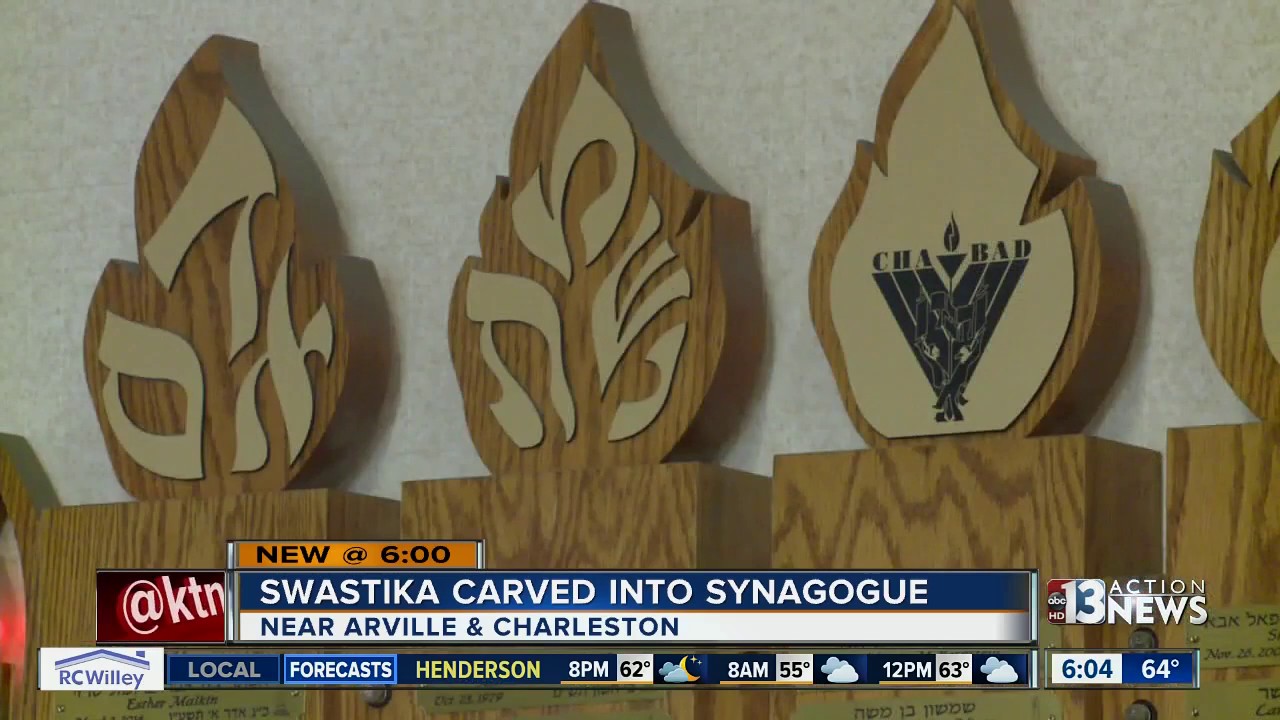 Swastika Carved into Synagogue - YouTube