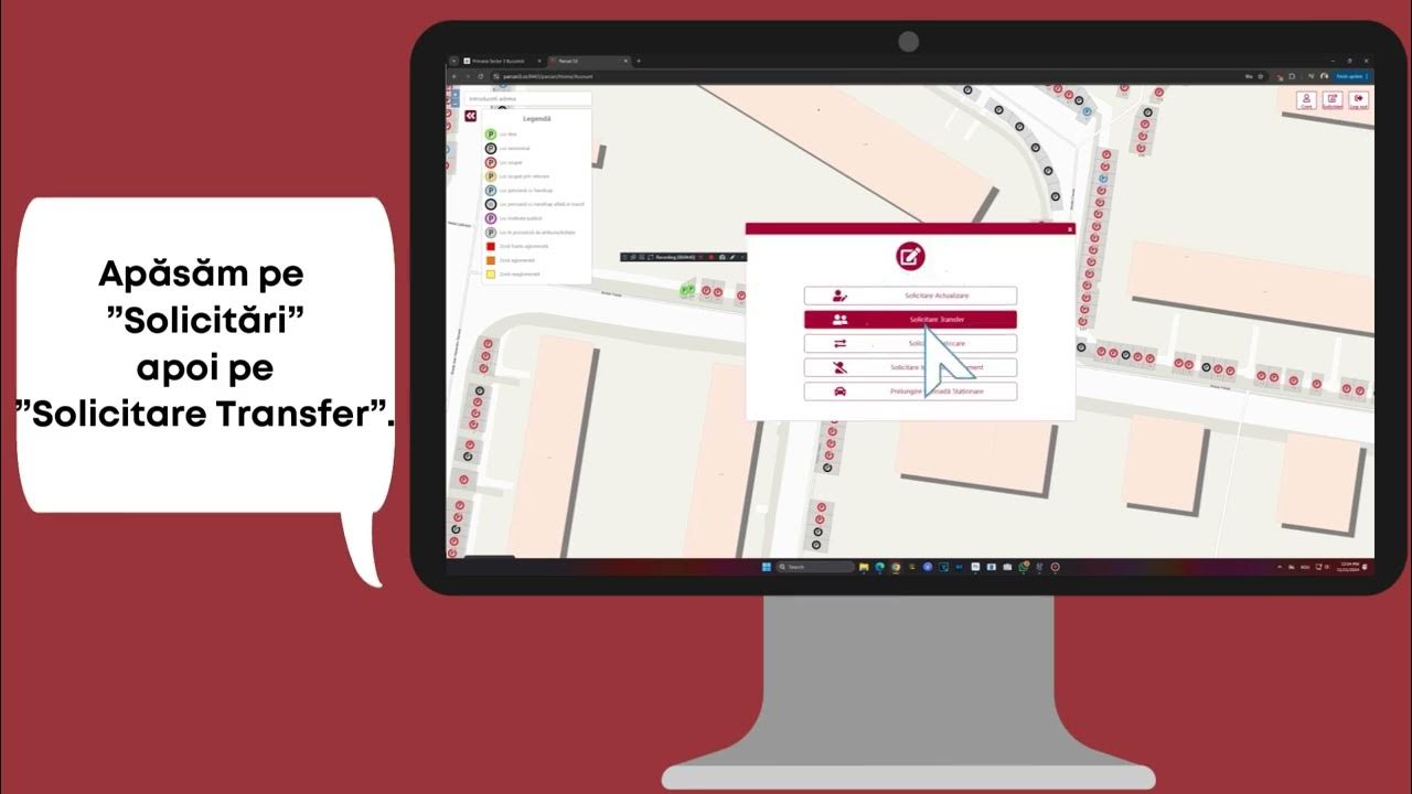Tutorial Parcări GIS - 2025 - Solicitare transfer - YouTube