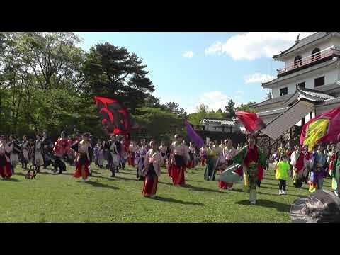 角田いなせ組_YOSAKOI in 白石城_うーめんちゅるちゅるワンダーランド2023.4.23 - YouTube