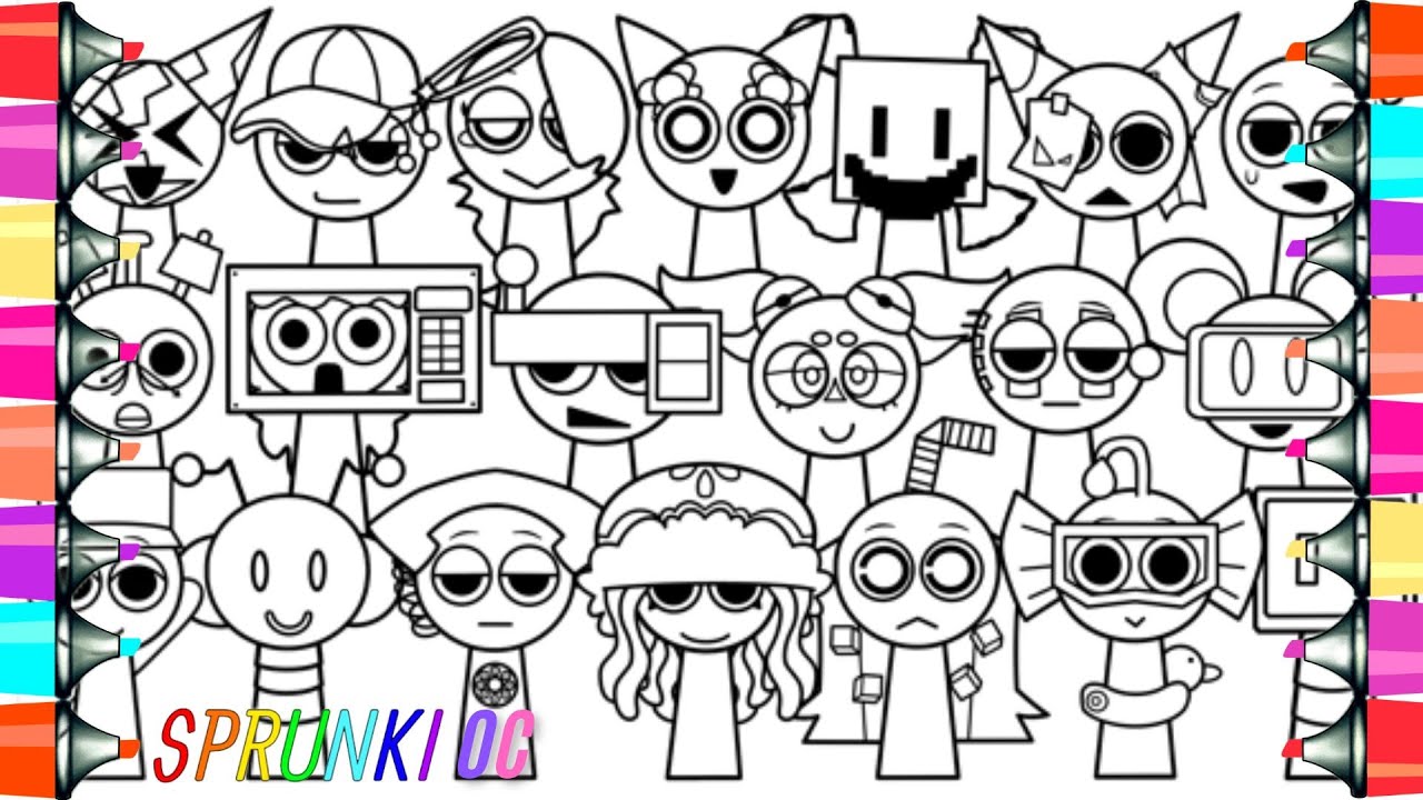 Sprunki OC New Coloring Pages / How To Color ALL Incredibox Sprunki OC ...