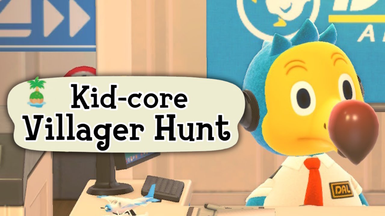Kid-core CRAZY Villager Hunt // ACNH Kid-core // Animal Crossing New ...