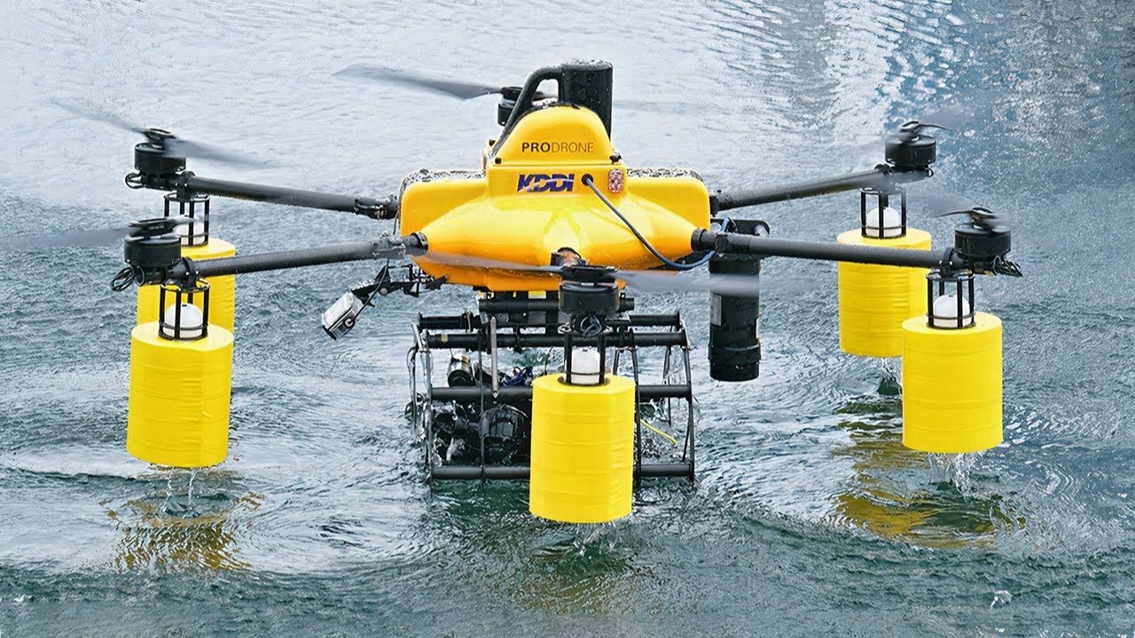 World’s First Sea to Air Drone: Complete with a 4K Camera - YouTube