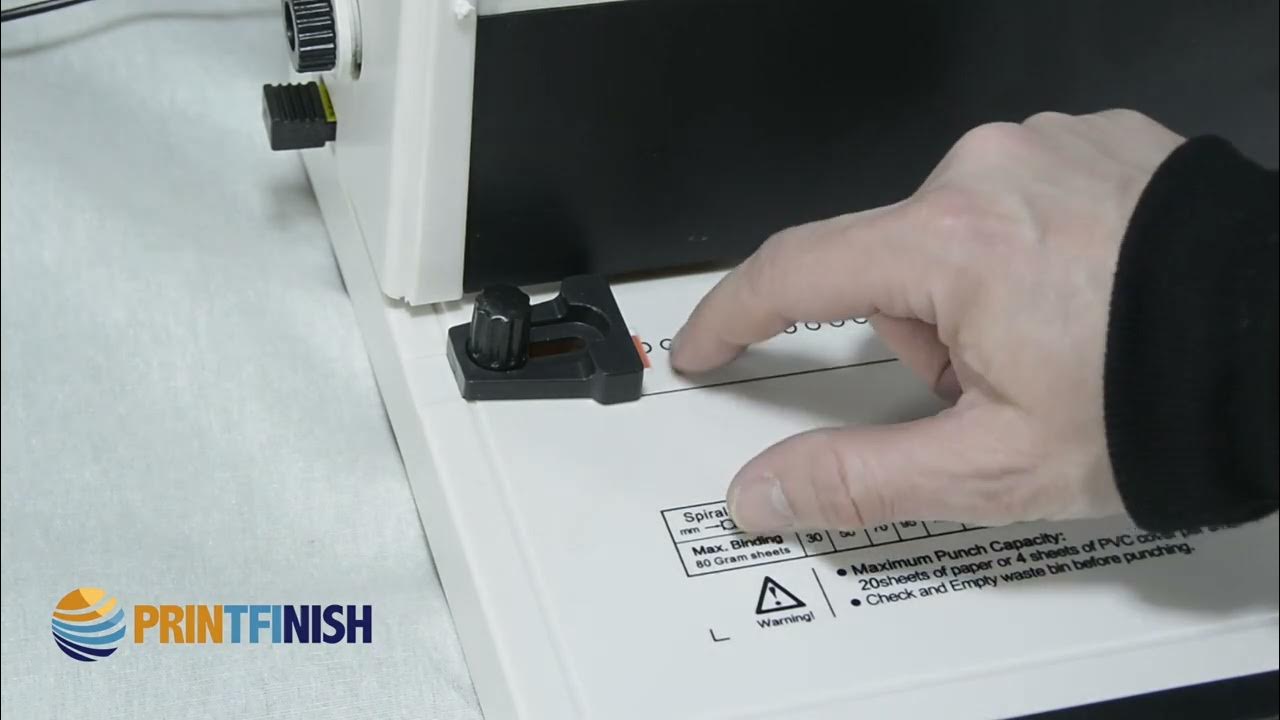 Printfinish - Coilbind S20 Coil Punch & Binding Machine - YouTube