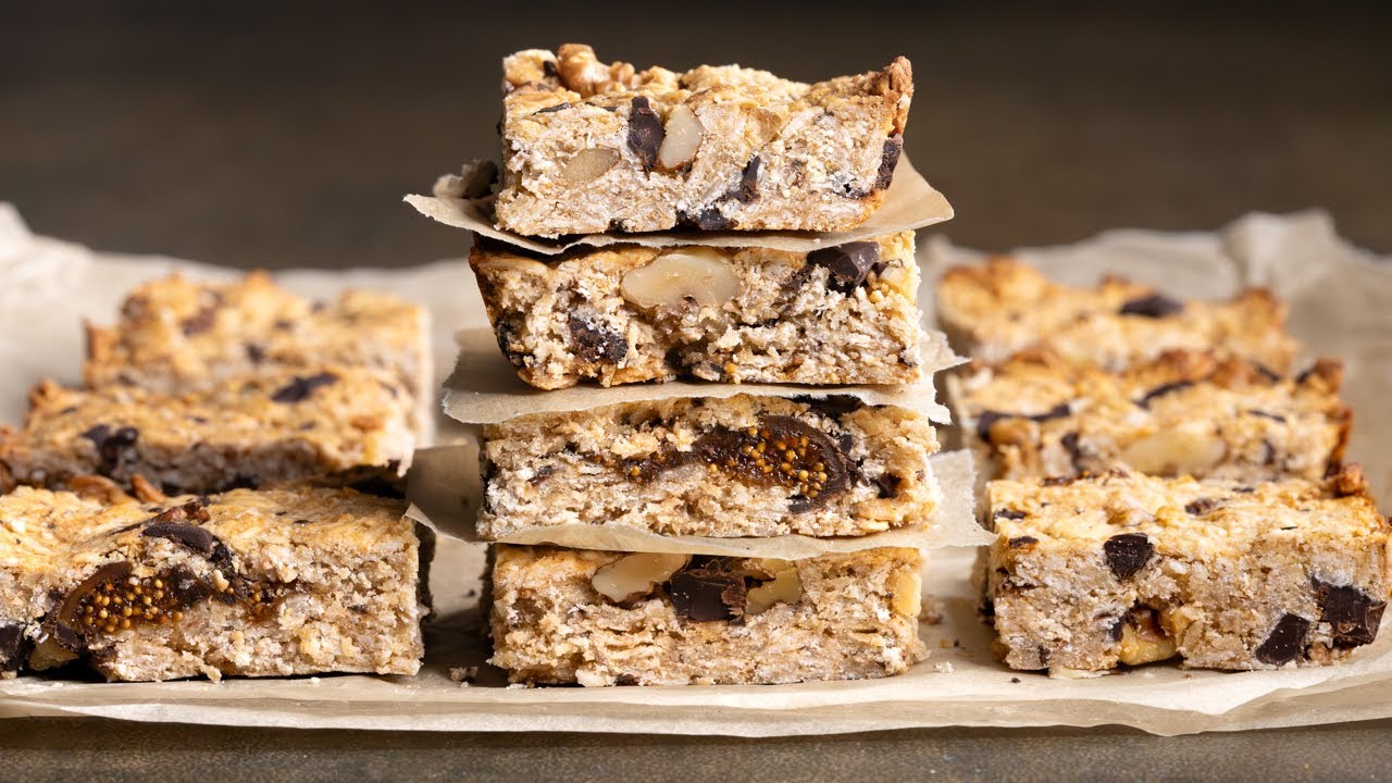 Soft-Baked Oatmeal Breakfast Bars, low sugar, gluten-free, vegan - Real ...