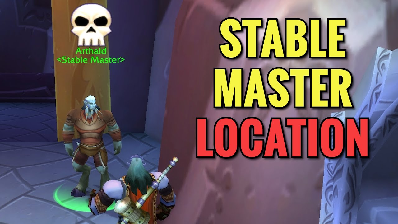 Exodar Stable Master Location (WoW TBC) - YouTube