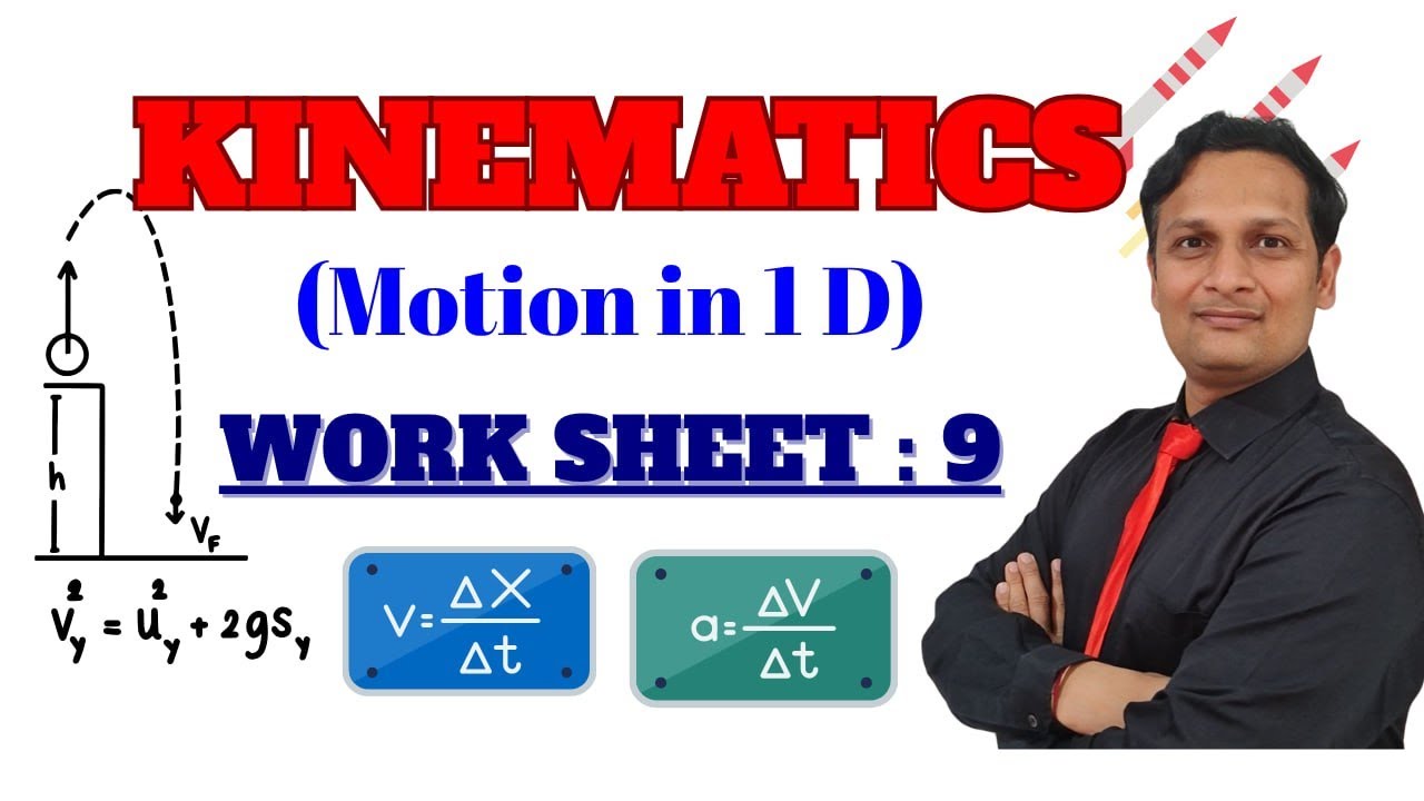 KINEMATICS | MOTION IN 1 D | WORK BOOK #9 - YouTube
