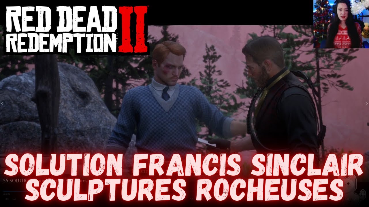 SOLUTION Francis Sinclair Sculptures rocheuses | Red Dead Redemption 2 ...