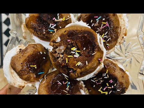 Mini cream cakes recipe 😍 - YouTube