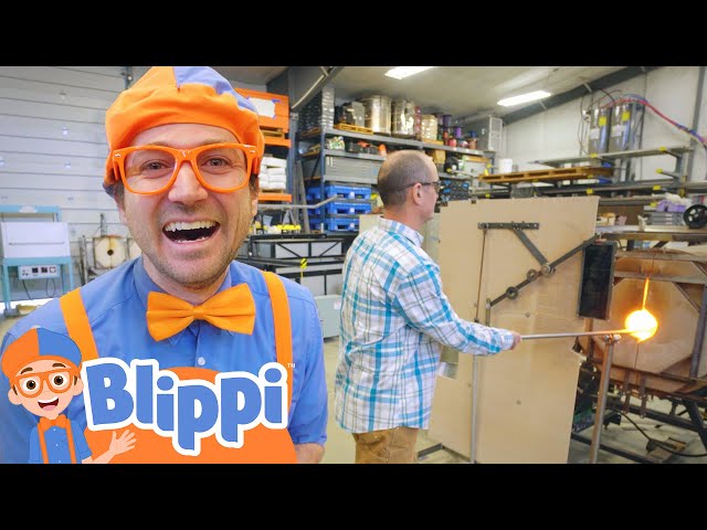 Blippi Learns Arts For Kids With Glass | Learning For Toddlers With ...