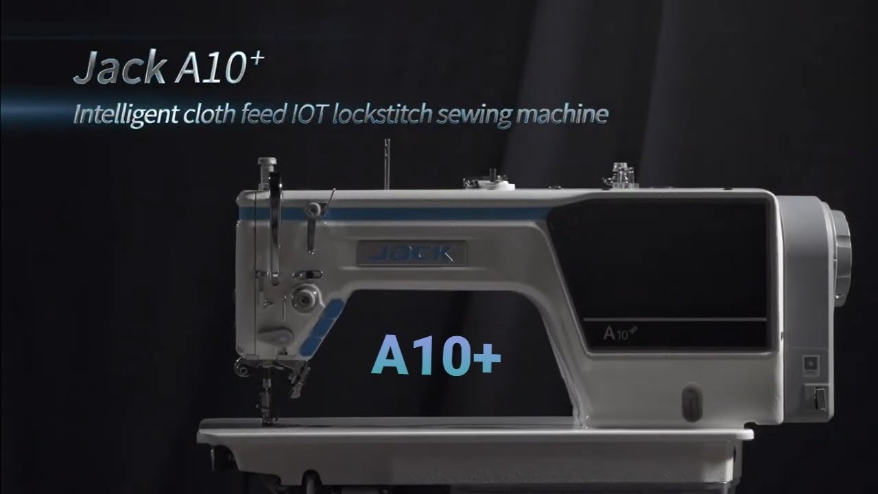 JACK A10+ Lockstitch IOT Machine - YouTube