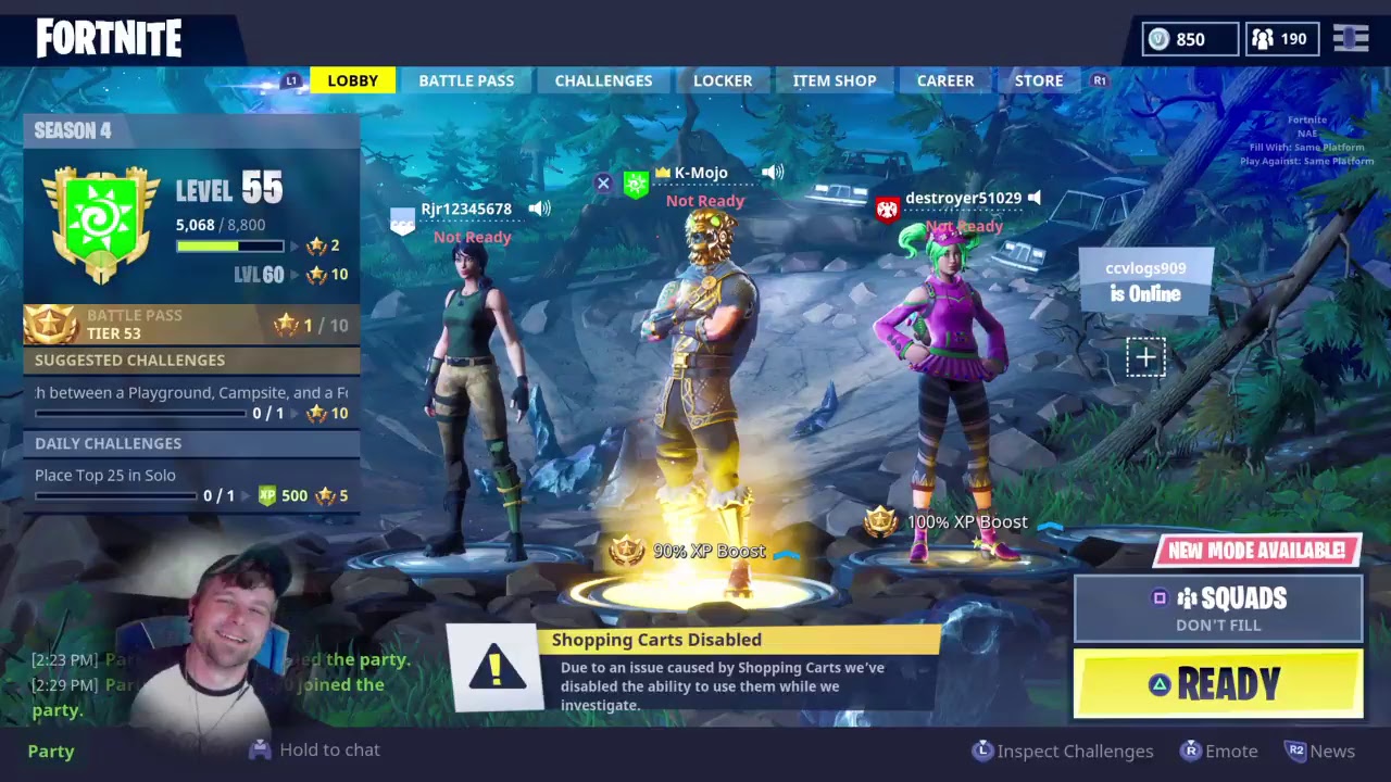 Fortnite Battle Royale Open Lobby PS4 | Join In | 200+ Wins - YouTube