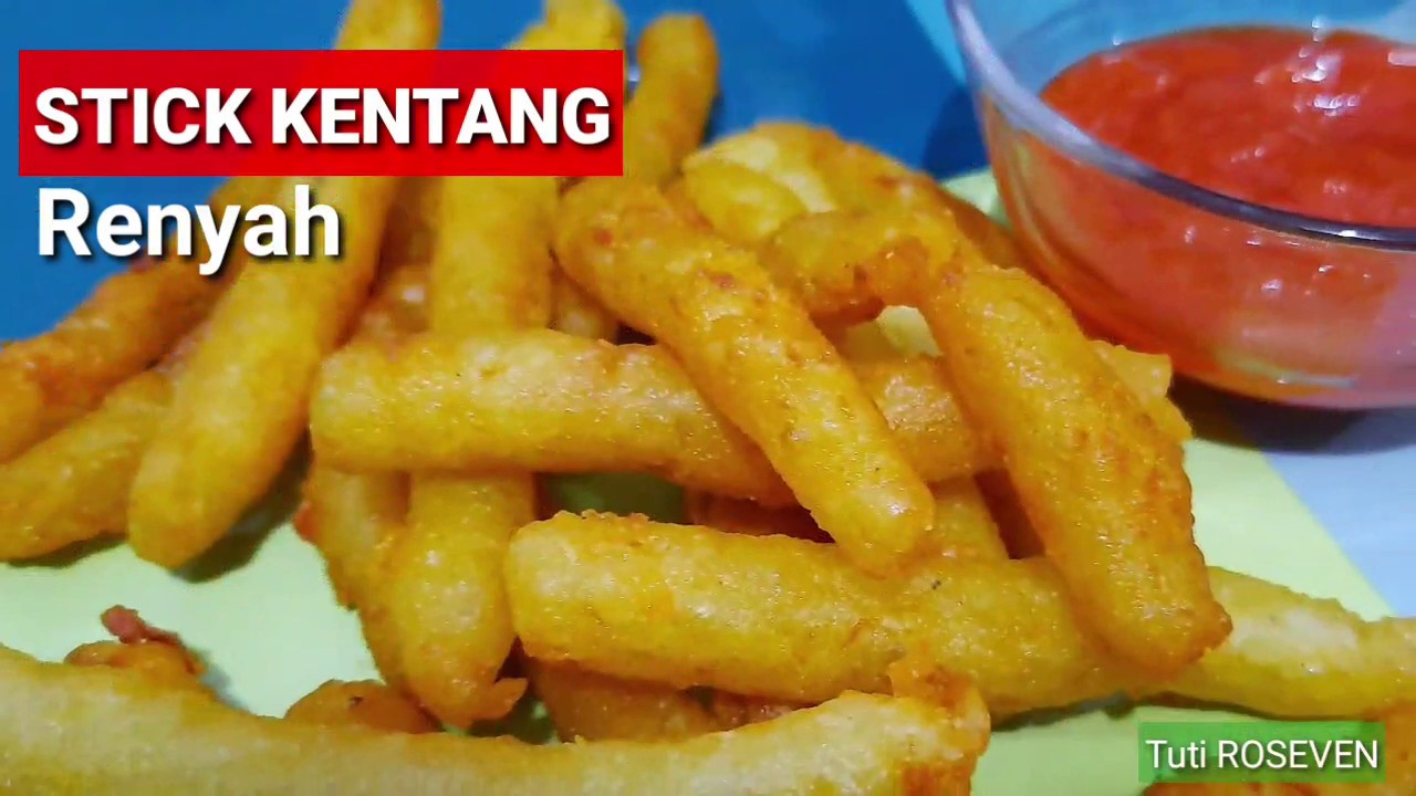 Cara membuat stick kentang renyah , Krispy # Tuti ROSEVEN # - YouTube