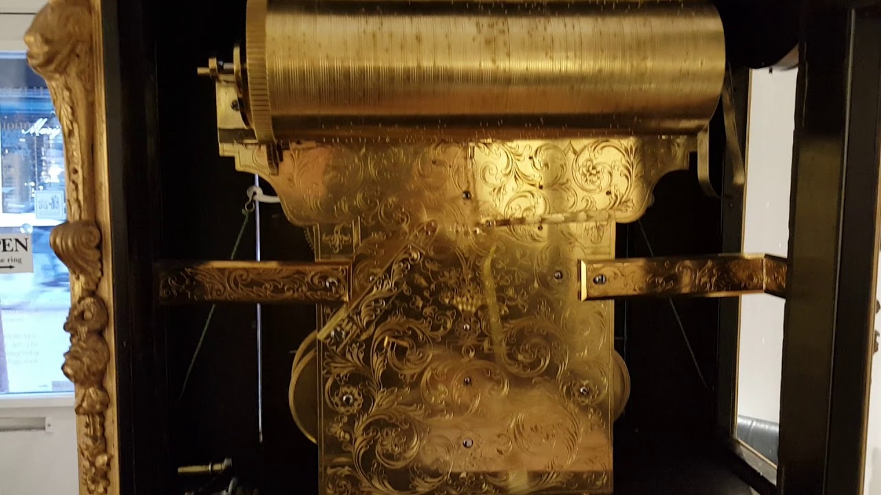 large Dutch musical bracket clock table clock antique clock Kroese ...