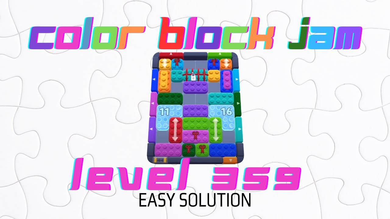 Color Block Jam Level 359 Easy Solution - YouTube