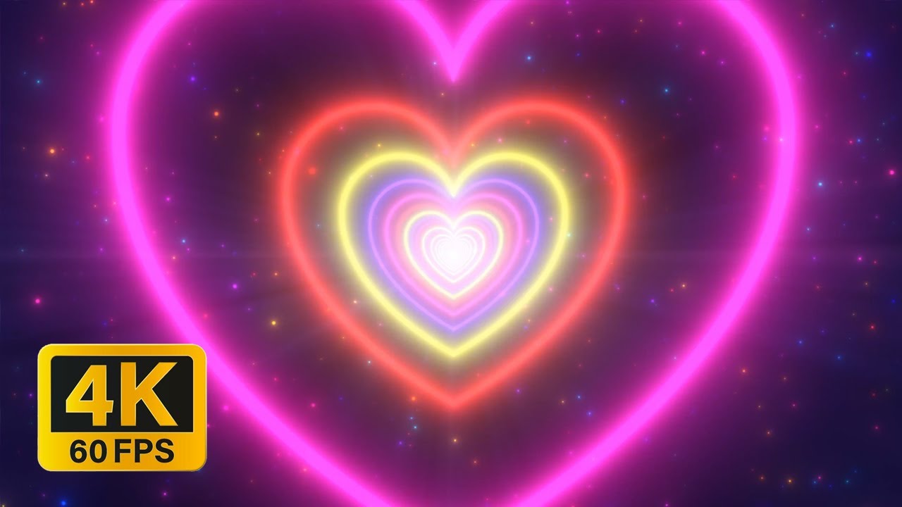 Can This 4k Glowing Heart Animation Put You In A Trance? - YouTube
