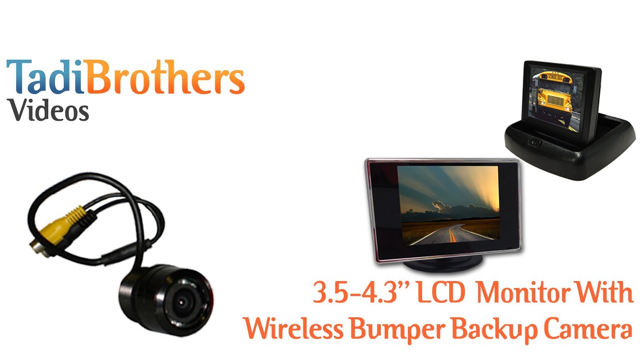 Wireless Bumper Backup Camera System with Small Monitor from www ...