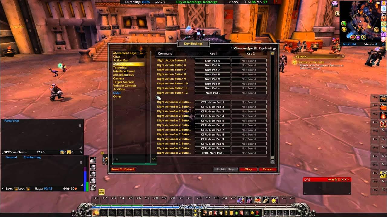 Action Bars and Keybinding - YouTube