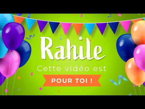 Joyeux anniversaire Rahile ! 🎉🐱 Tous mes vœux d'anniversaire rien que pour toi !