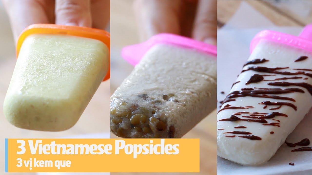 3 Vietnamese Popsicles - KEM QUE | Helen's Recipes - YouTube