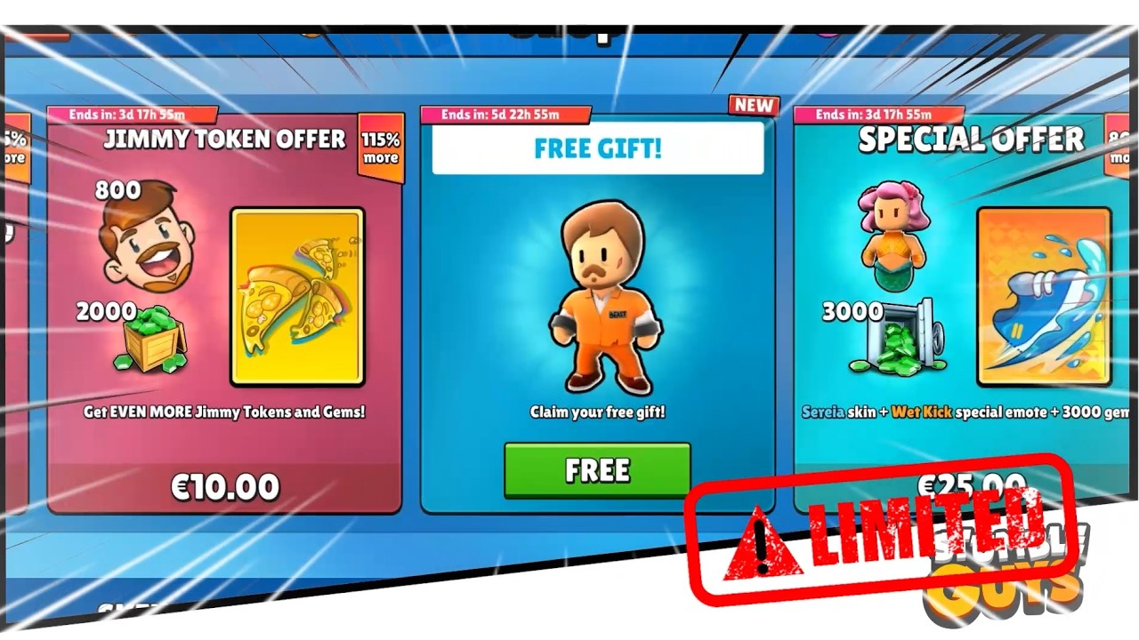 *FREE* GIFT Jait Time Jimmy - Stumble Guys. - YouTube