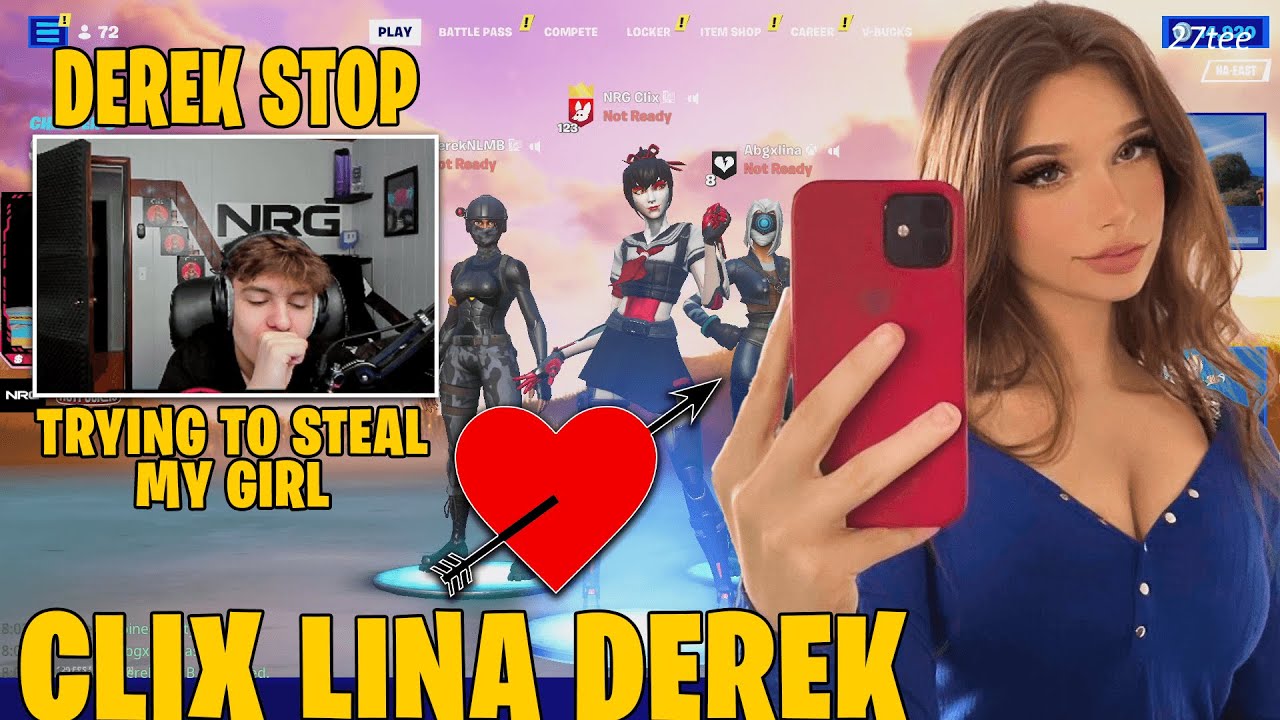 Clix and Lina Take Derek As Their Wingman And This Happened - YouTube