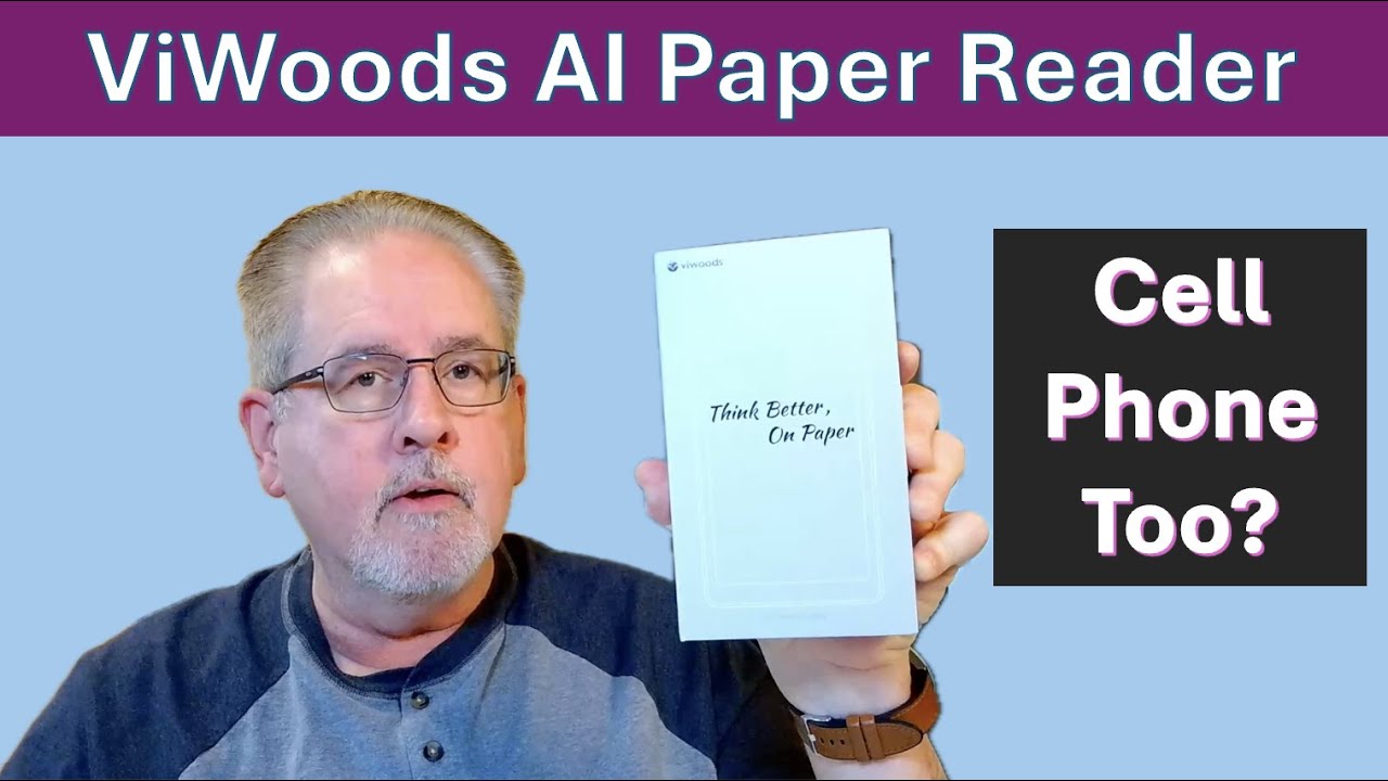 ViWoods 6.13" AI Paper Reader: IT'S A PHONE!!! - YouTube